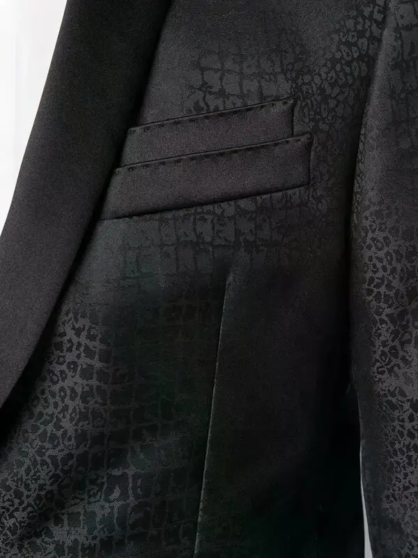 BILLIONAIRE Crocodile Effect Blazer