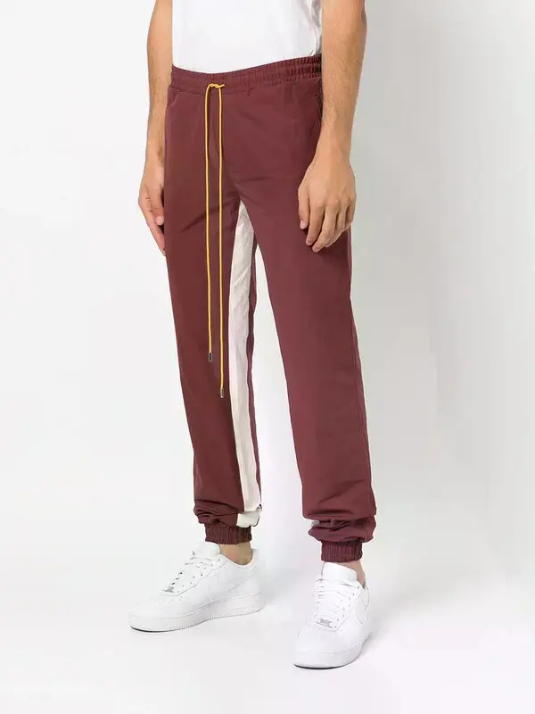 Rhude Logo-patch Stripe-detail Trackpants