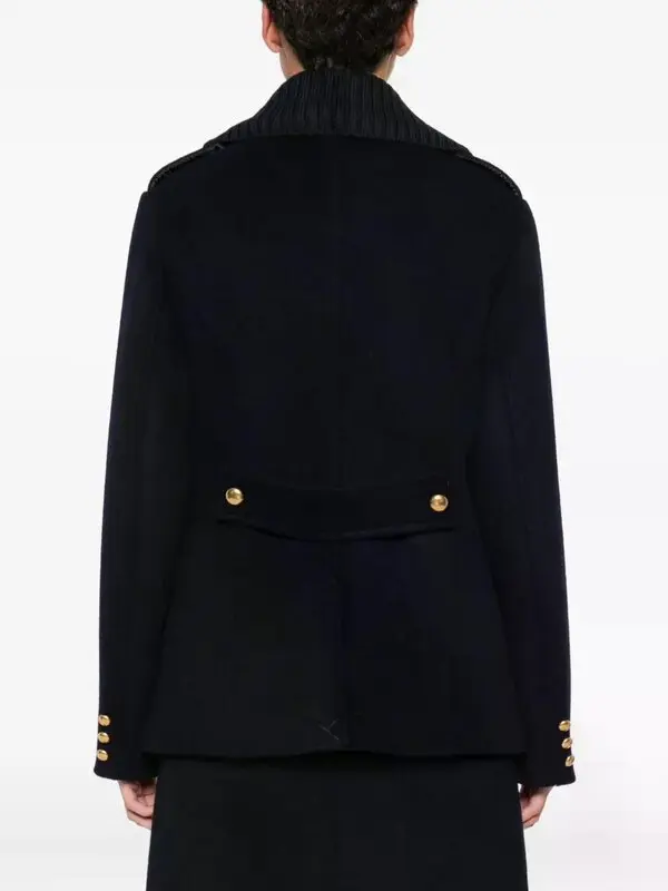 P.a.r.o.s.h Double-breasted Pea Coat With Gold Buttons