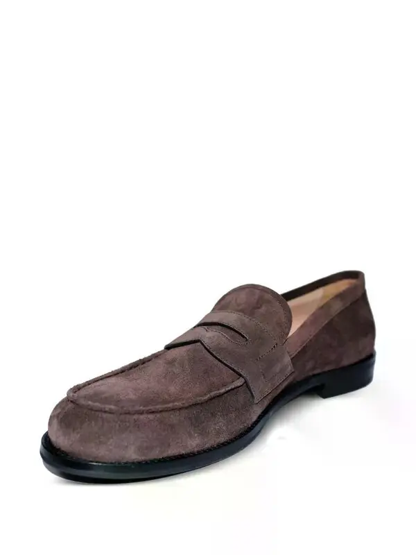 Kiton Penny Suede Loafers
