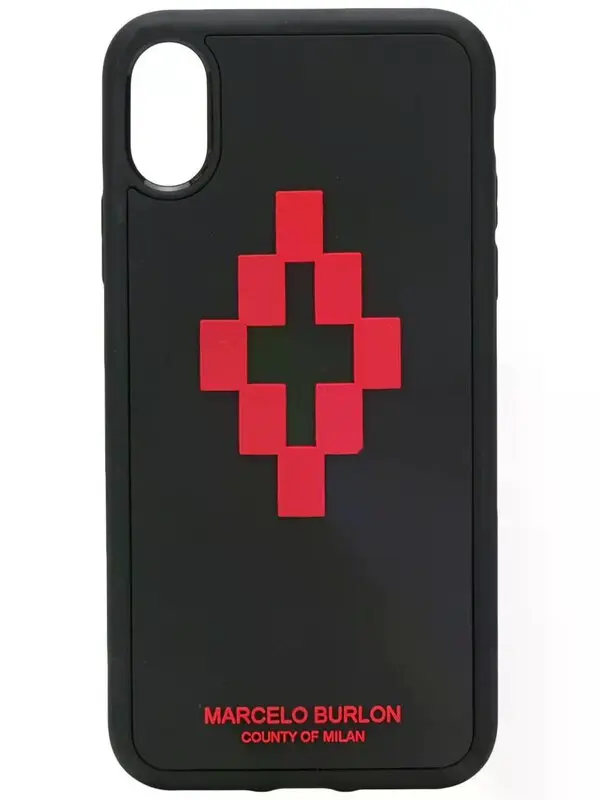 COUNTY OF MILAN 3d Cross Logo Iphone Xs Case - Black