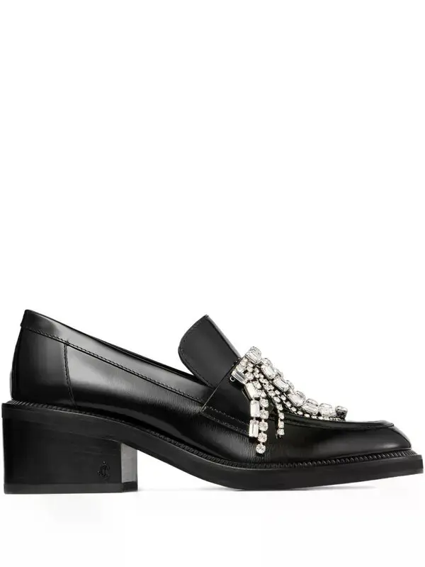 JIMMY CHOO Tylor Crystal Embellished Loafers