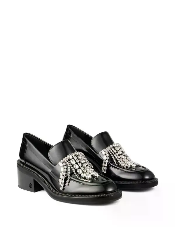 JIMMY CHOO Tylor Crystal Embellished Loafers