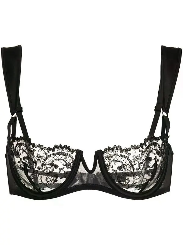 Kiki De Montparnasse Juliette Balconette Bra - Black
