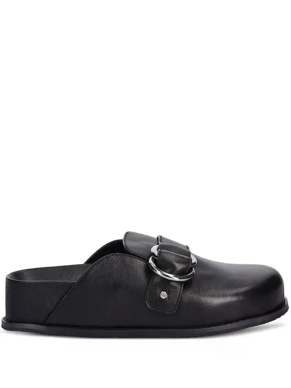 Michael Kors Jaden Ring-buckle Leather Slides