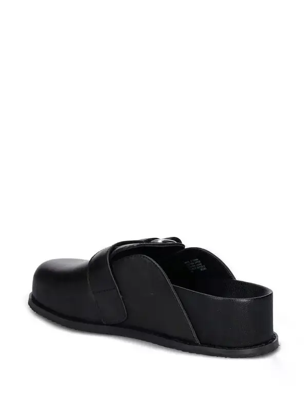 Michael Kors Jaden Ring-buckle Leather Slides