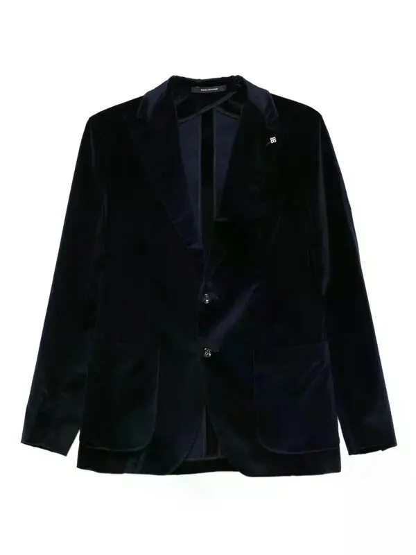 Tagliatore Velvet Patch-pocket Blazer