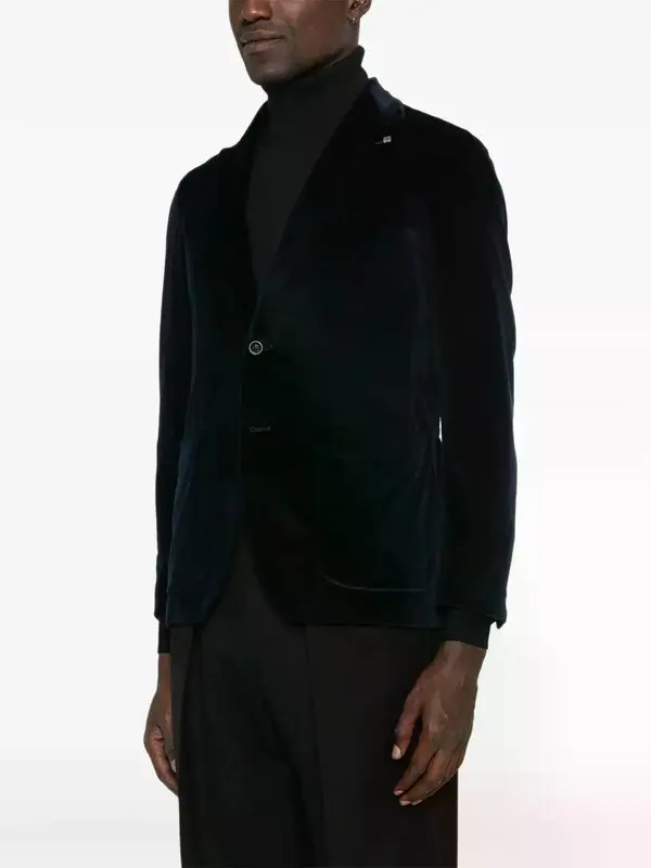 Tagliatore Velvet Patch-pocket Blazer