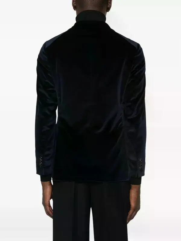 Tagliatore Velvet Patch-pocket Blazer