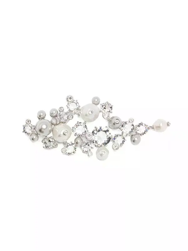 SWAROVSKI Crystal-pearl Brooch - Silver