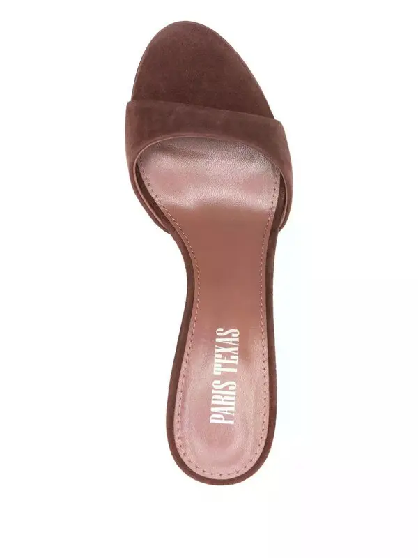 Paris Texas 70mm Lidia Suede Sandals - Brown
