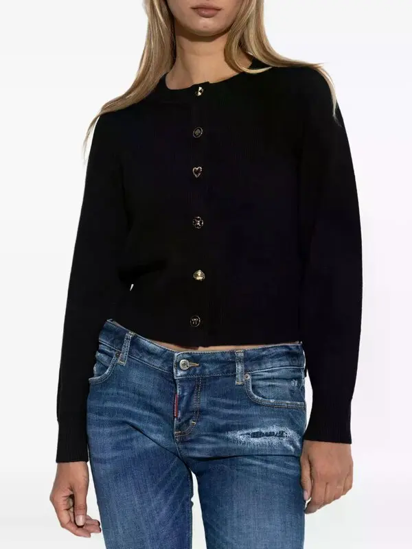 Kate Spade New York Button-embellished Cardigan - Black