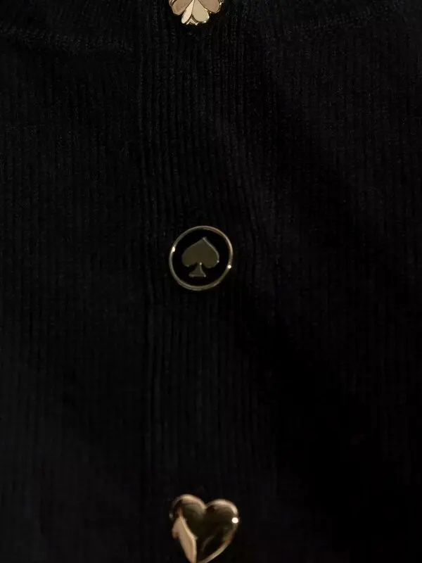 Kate Spade New York Button-embellished Cardigan - Black