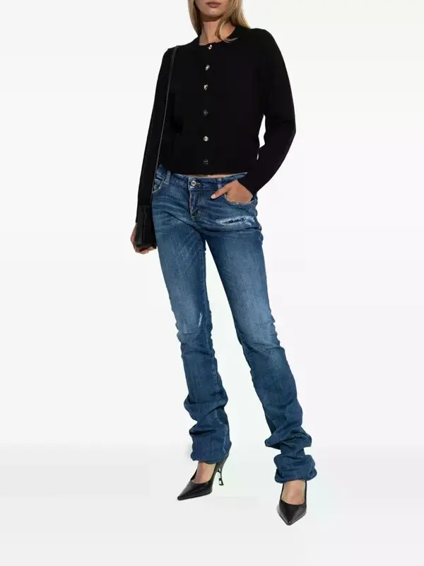 Dsquared2 Distressed Low-rise Jeans