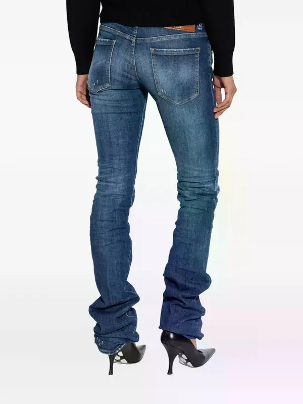 Dsquared2 Distressed Low-rise Jeans