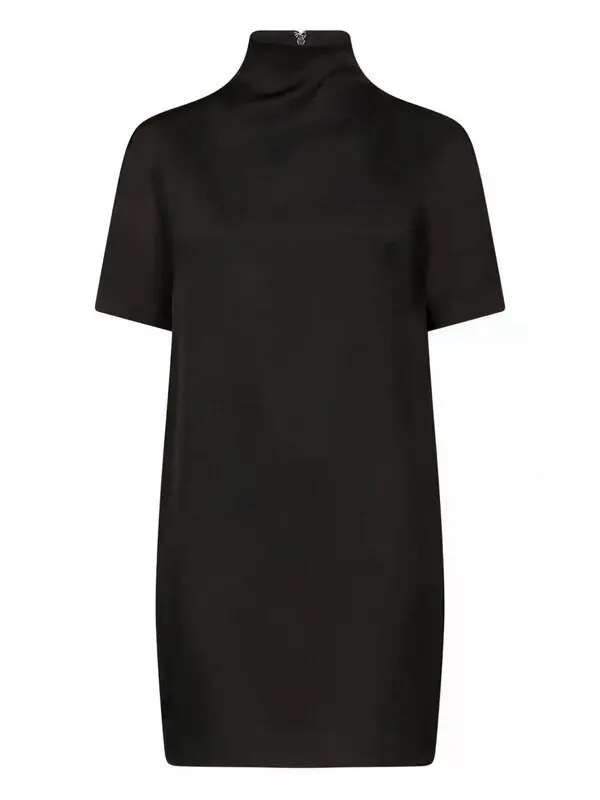 Loulou De Saison Elton Mock-neck Short-sleeve Dress