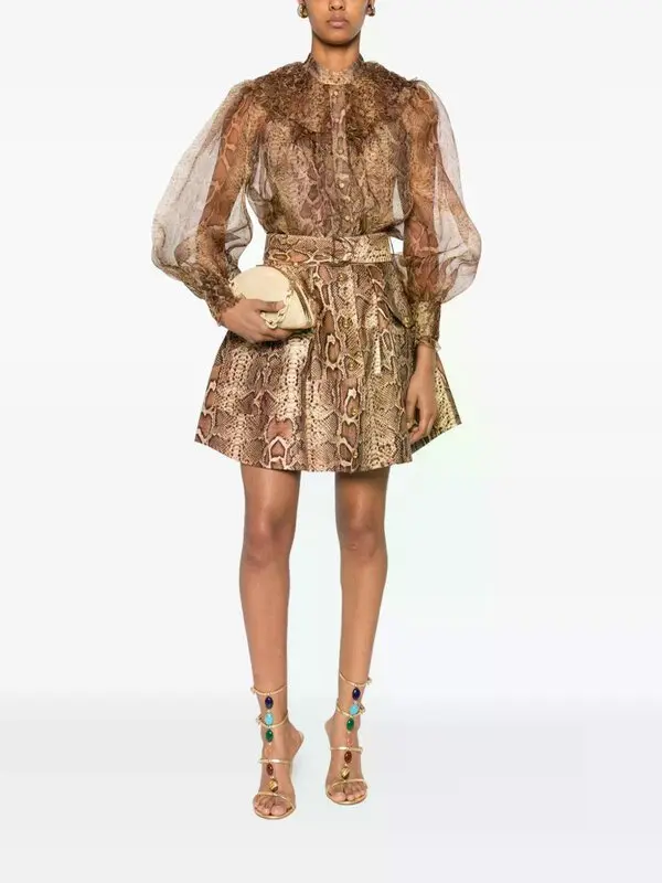 Zimmermann Ruffle-trimmed Silk Shirt