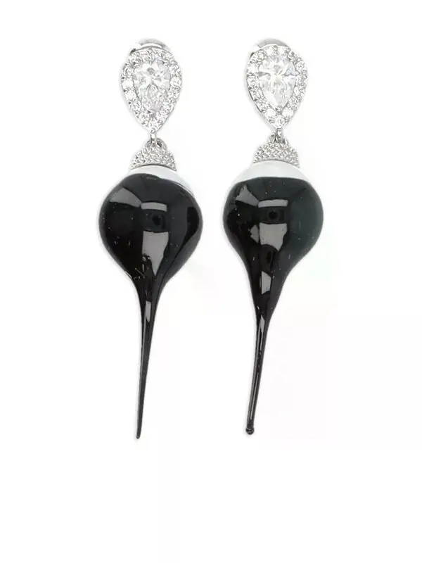 Ottolinger Crystal-embellished Drop Earrings - Black