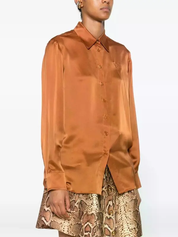 Zimmermann Embroidered Silk Shirt