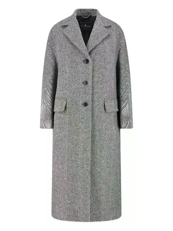 Ermanno Scervino Herringbone-pattern Button Coat