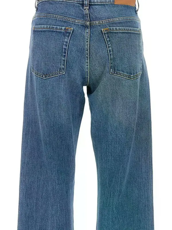 7 For All Mankind High-waisted Logo-patch Jeans - Blue