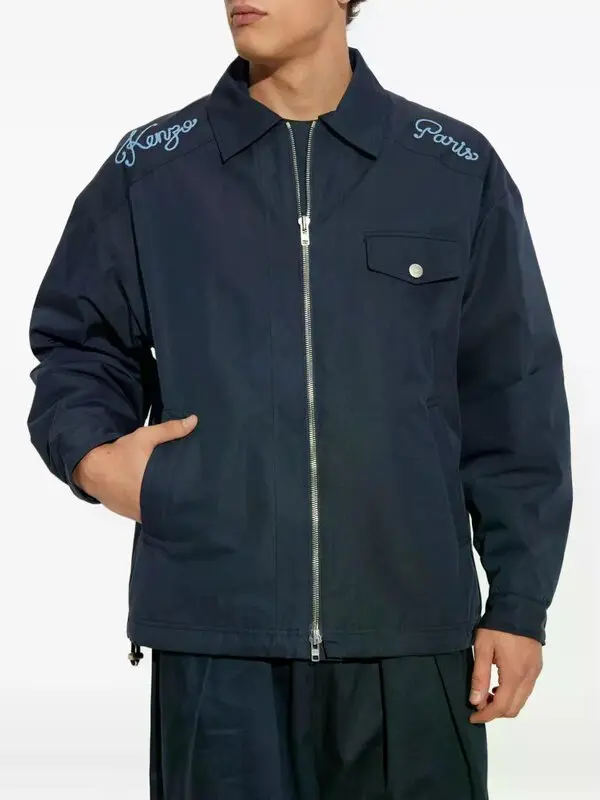 Kenzo Embroidered Jacket - Blue