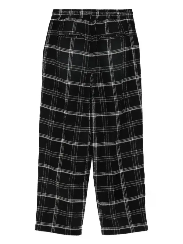 Joshua Sanders Checked Elastic-waist Trousers
