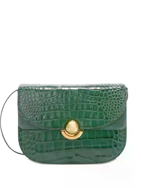 Furla Sfera Crocodile-effect Crossbody Bag - Green