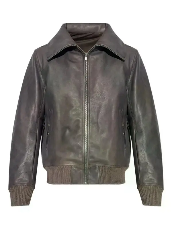 Rick Owens Blixa Dracollar Leather Jacket