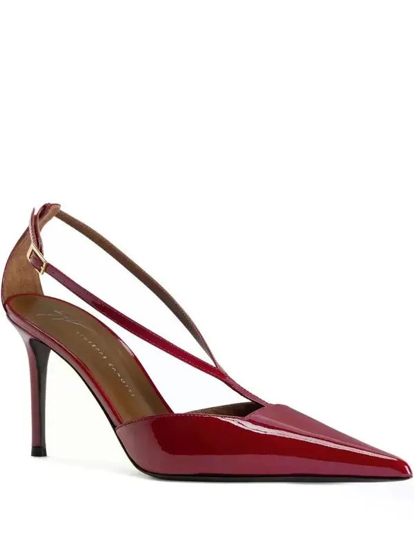 GIUSEPPE ZANOTTI 85mm Pointed-toe T-strap Pumps