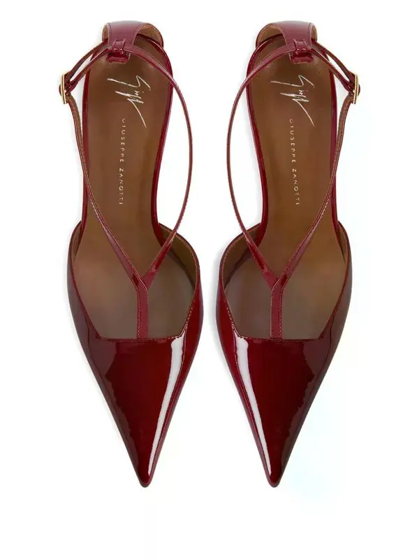 GIUSEPPE ZANOTTI 85mm Pointed-toe T-strap Pumps