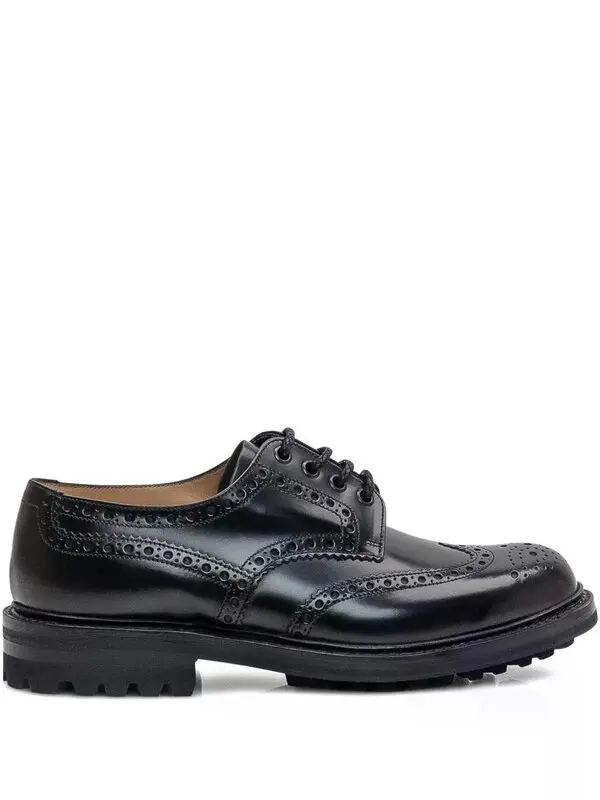Church's Leather Wingtip Lace-up Shoes - Black