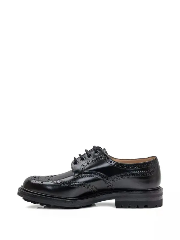 Church's Leather Wingtip Lace-up Shoes - Black