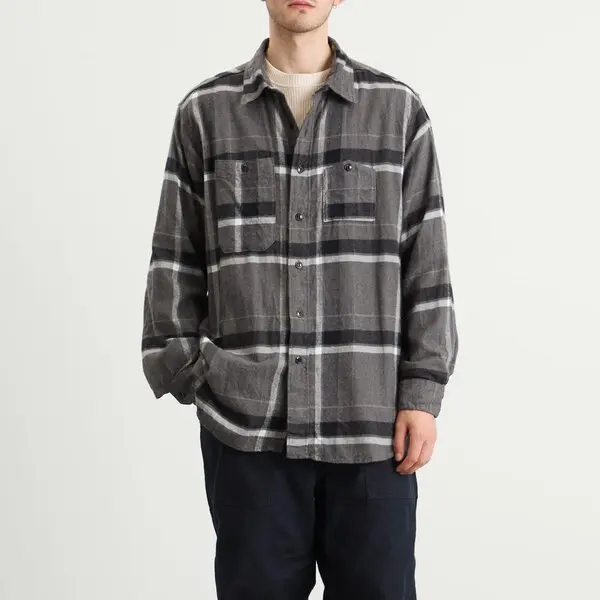 Engineered Garments Brushed Big Plaid Work Shirt