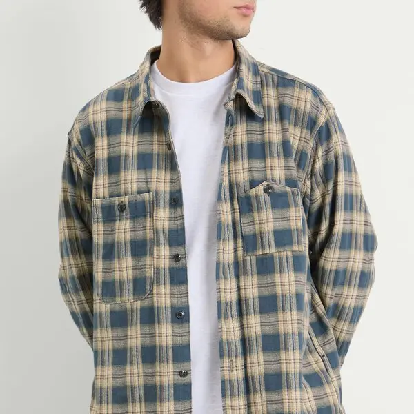 Engineered Garments Plaid Jacquard Work Shirt