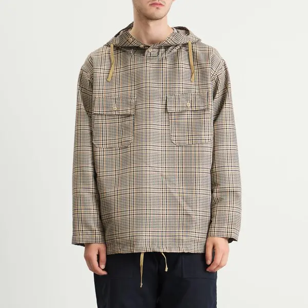 Engineered Garments Plaid Polyester Cagoule Shirt