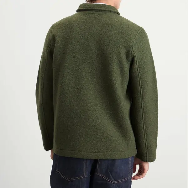 Universal Works Wool Fleece Field Jacket - Olive