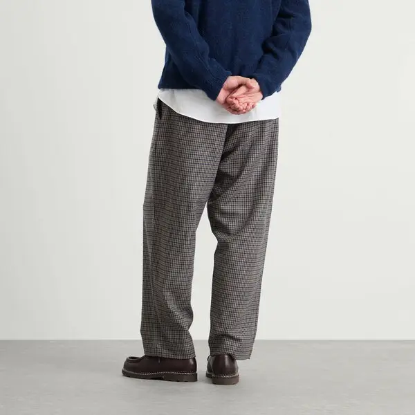 Universal Works Houndstooth Wool Oxford Pant