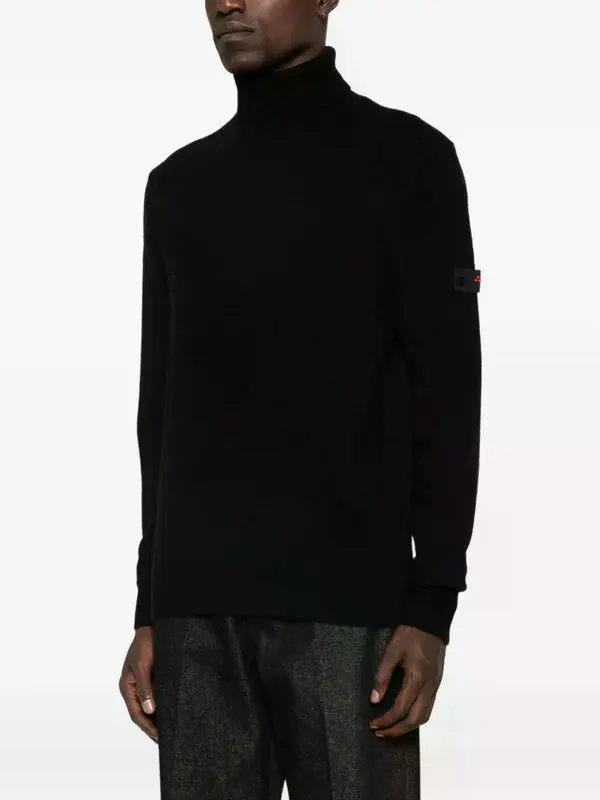 Peuterey Roll-neck Patch-pocket Sweater - Black