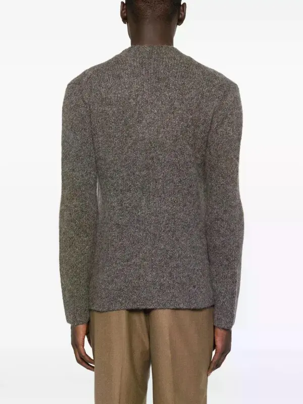 Emporio Armani Wool Crew-neck Sweater - Brown