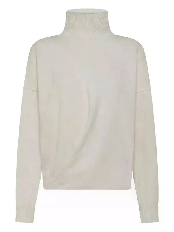 Seventy Turtleneck Twist-front Sweater