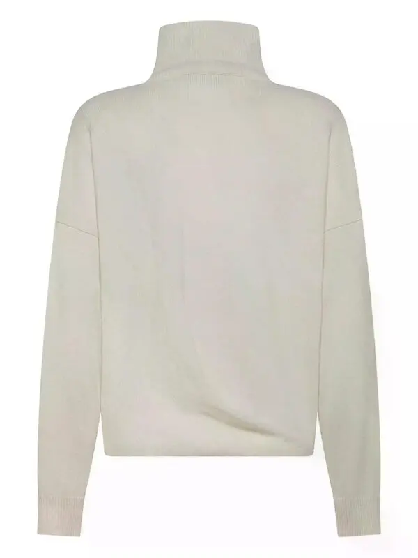 Seventy Turtleneck Twist-front Sweater