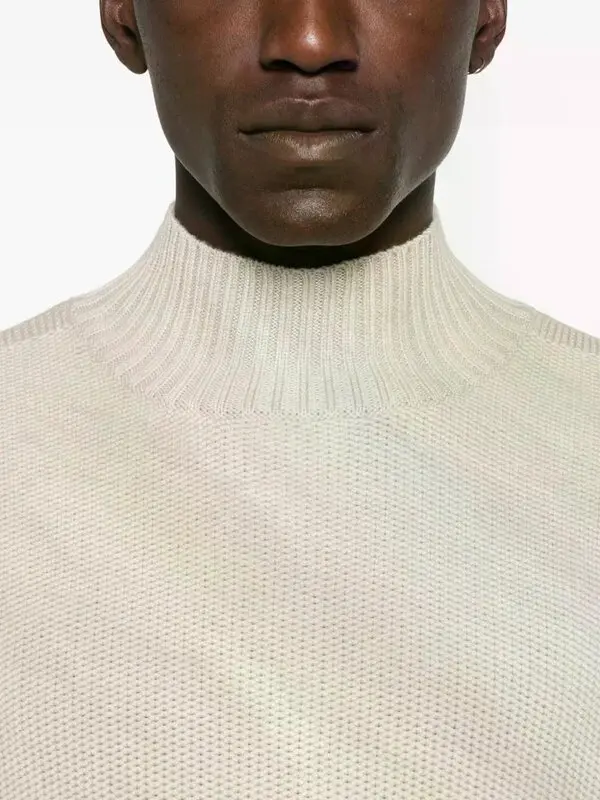 Emporio Armani High-neck Striped Sweater