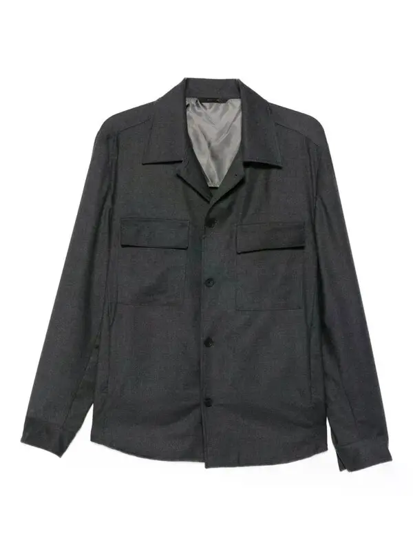 BRIGLIA 1949 Pocket Overshirt - Grey