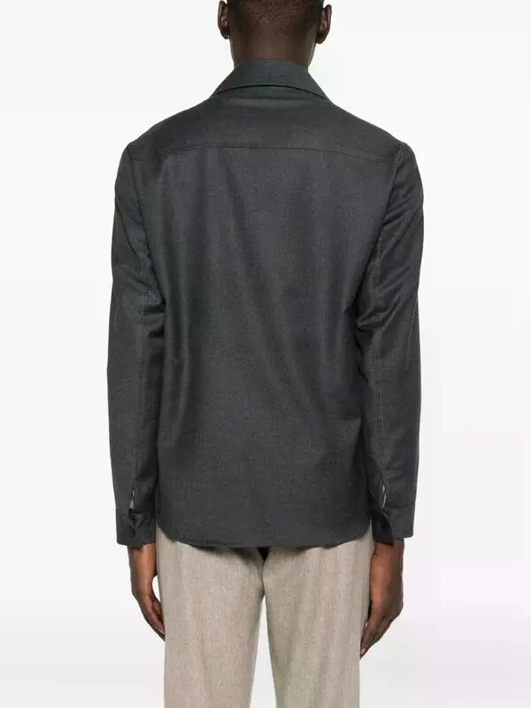 BRIGLIA 1949 Pocket Overshirt - Grey