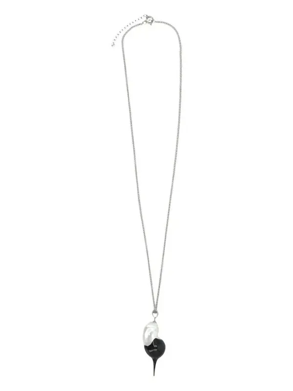 Ottolinger Pearl Drop Necklace - Silver