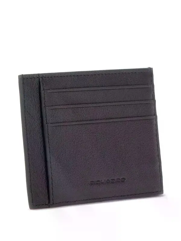 PIQUADRO Logo-detail Leather Card Holder