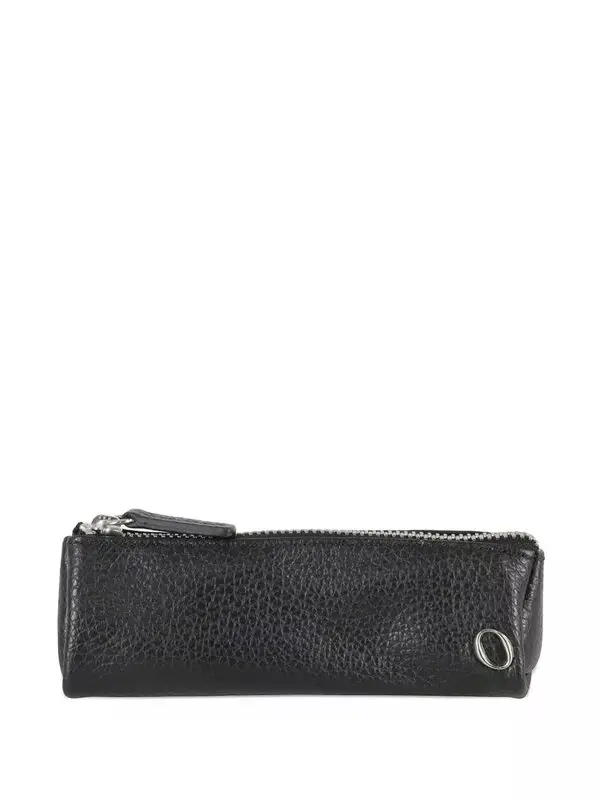 ORTIGNI Zip-fastening Pebbled Leather Wash Bag - Black