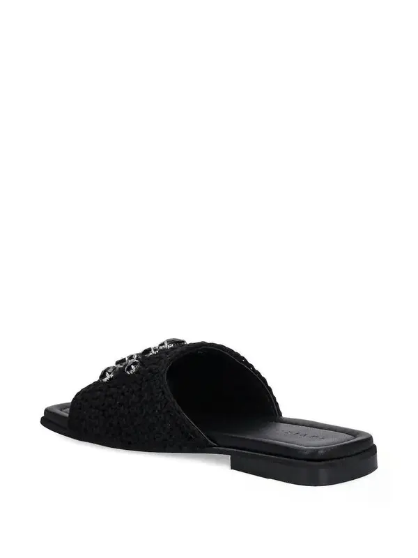 Inuikii Knitted Embellished Flat Sandals