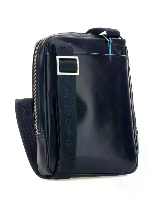 PIQUADRO Zip-fastening Leather Messenger Bag